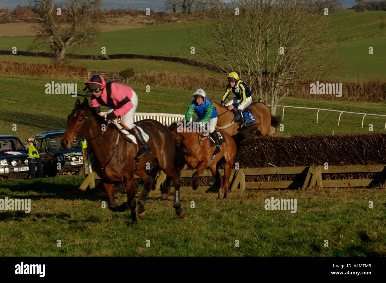 Point to point racing at Kenton Devon UK Stock Photo - Alamy