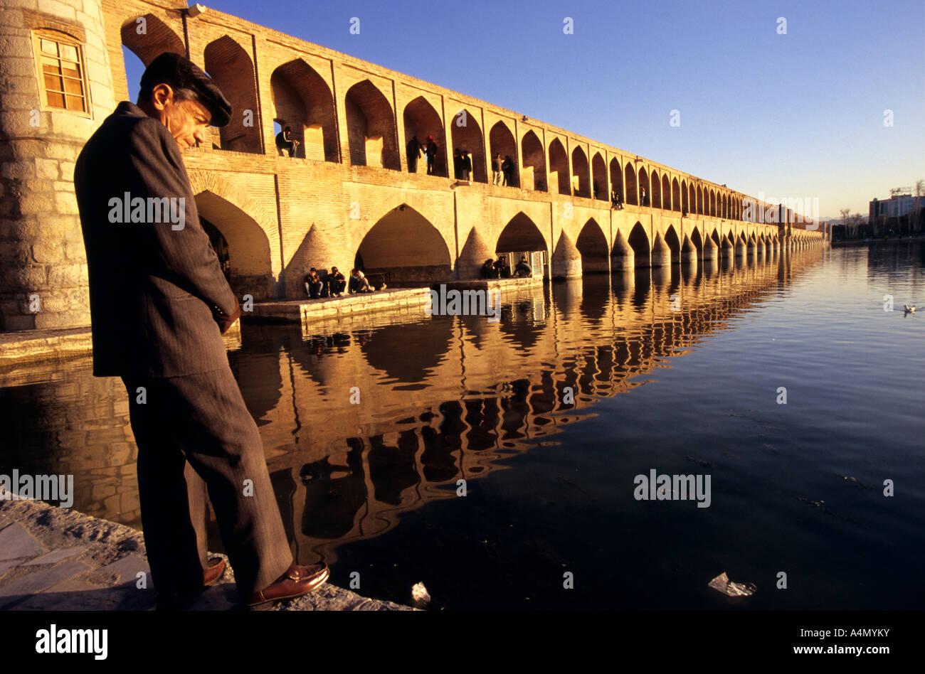Si-o-Seh Pol, also called the Bridge of 33 Arches, Esfahan, Iran Stock ...