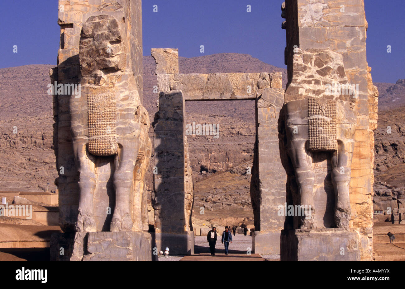 The Xerxes Gate (Gate of All Nations), Persepolis, Iran Stock Photo - Alamy