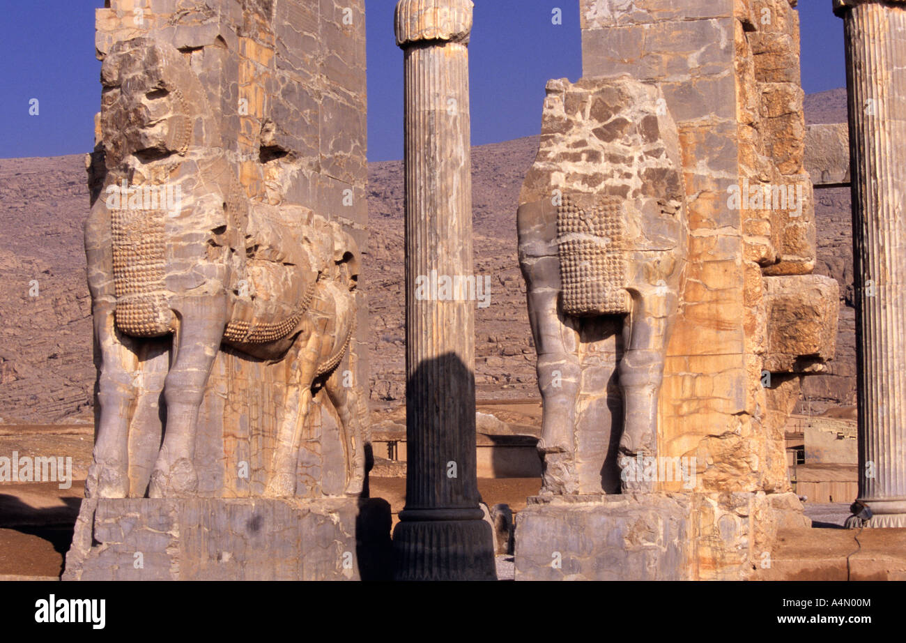The Xerxes Gate (Gate of All Nations), Persepolis, Iran Stock Photo - Alamy