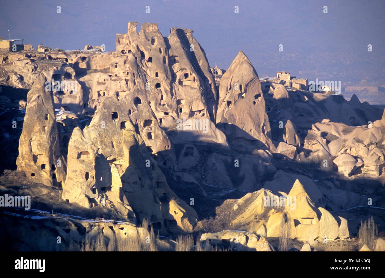 tuff ancient formation in the pigeon valley, Cappadocia, Turkey Stock ...