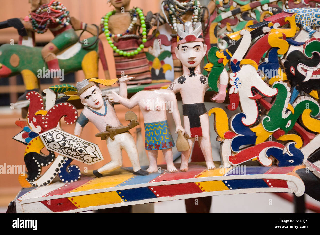 Malaysia Borneo Sarawak Crafts woodcarving Iban Gawai Kenyalang ...