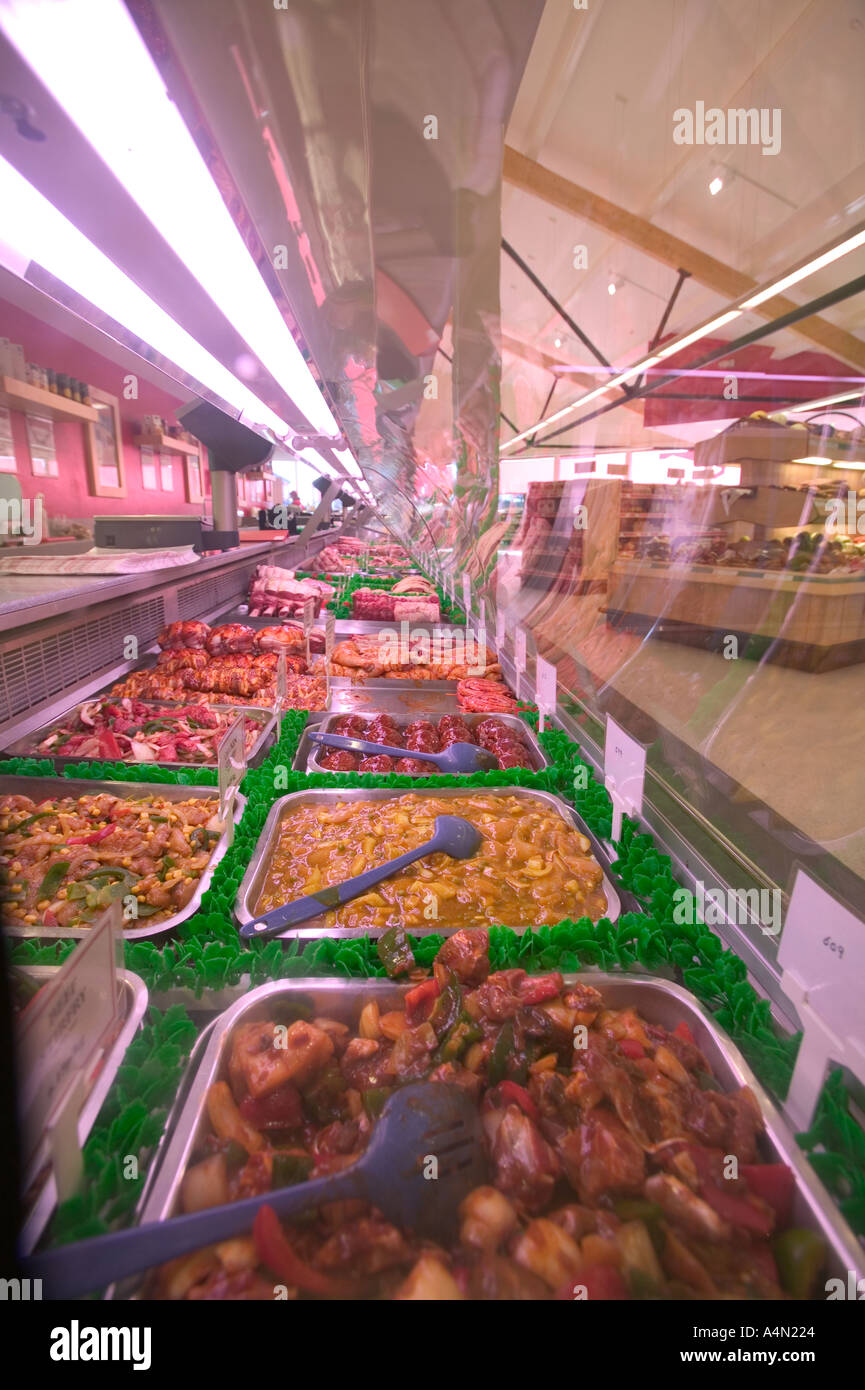Deli counter in a Penrith supermarket Stock Photo - Alamy