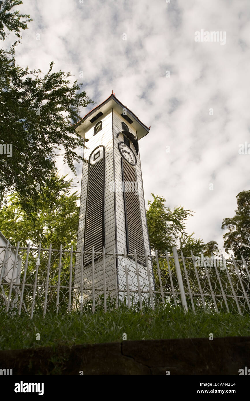 Malaysia Borneo Sabah Kota Kinabalu Colonial Atkinson Clock Tower Stock ...