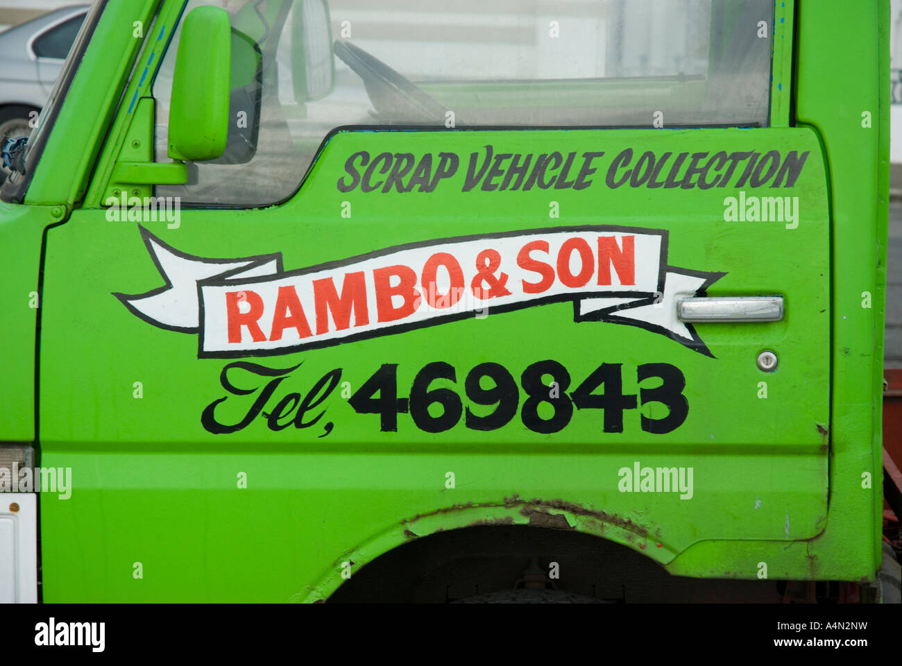 Rambo and Son van, Isle of Man Stock Photo - Alamy