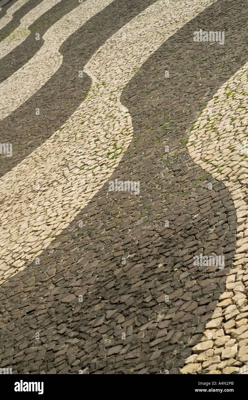 Pavement Patterns in Funchal Portugal, Madeira, Europe Stock Photo - Alamy