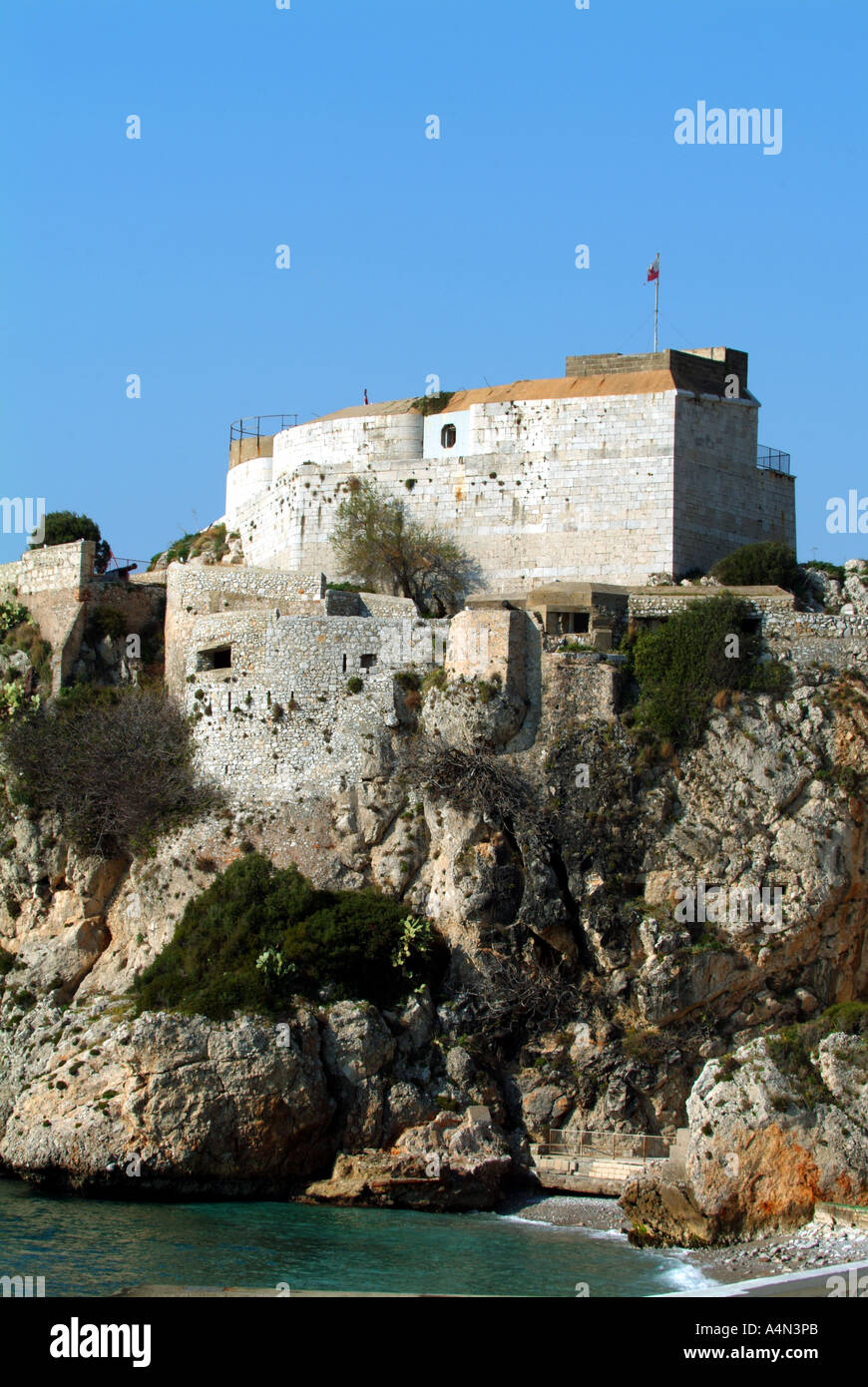 fort gibraltar the rock of gibraltar Stock Photo - Alamy