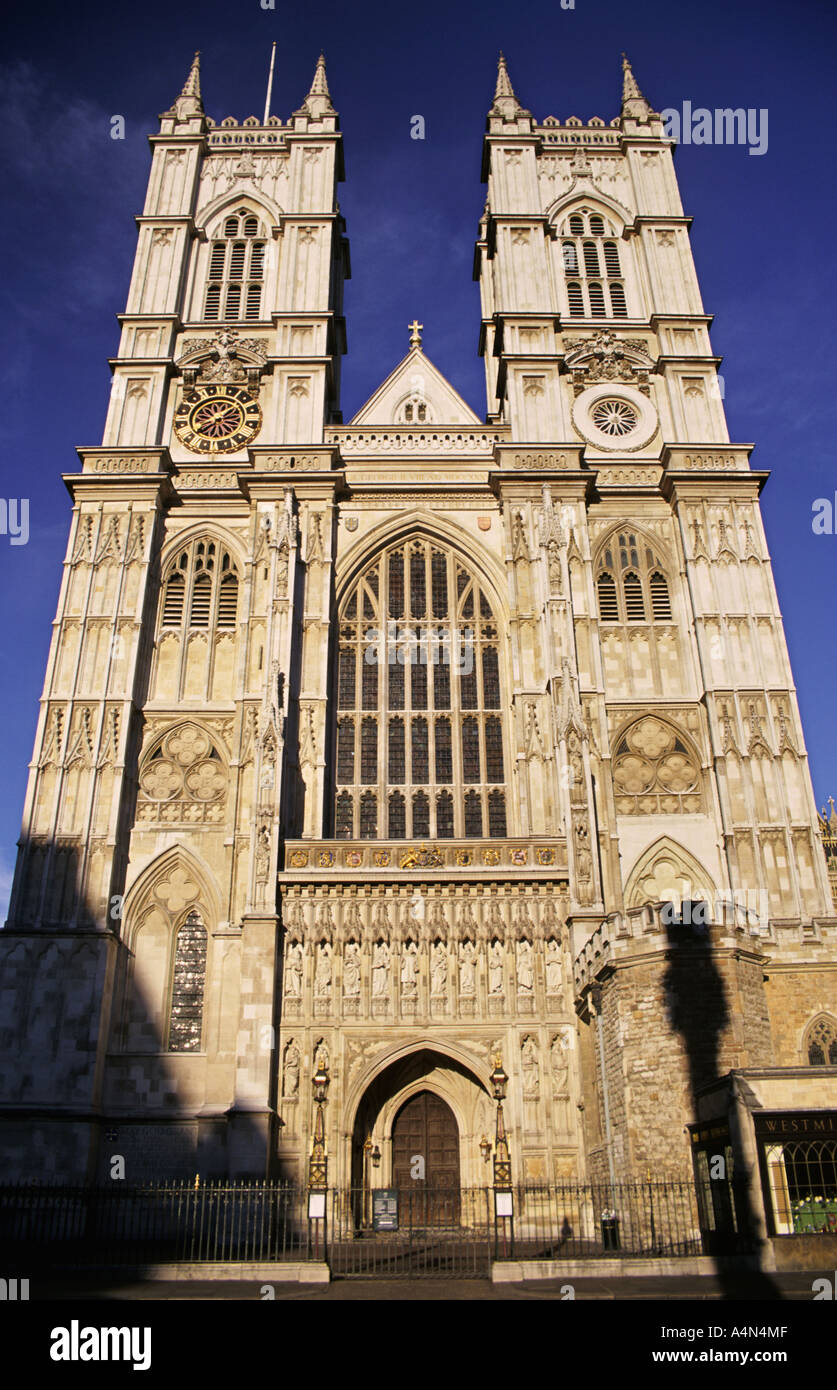 London, UK. West Front of Westminster Abbey Stock Photo - Alamy
