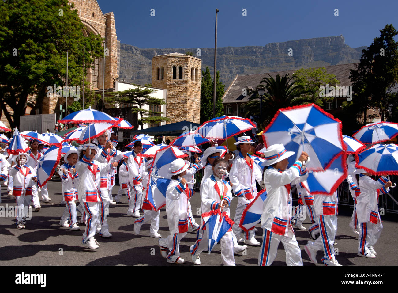 Participants in the annual Minstrels procession, also referred to as ...