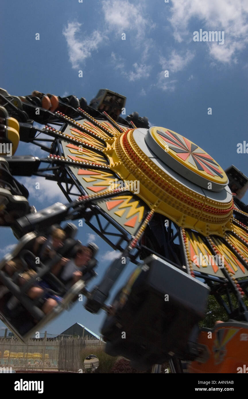 Amusement carnival midway ride in motion Stock Photo - Alamy