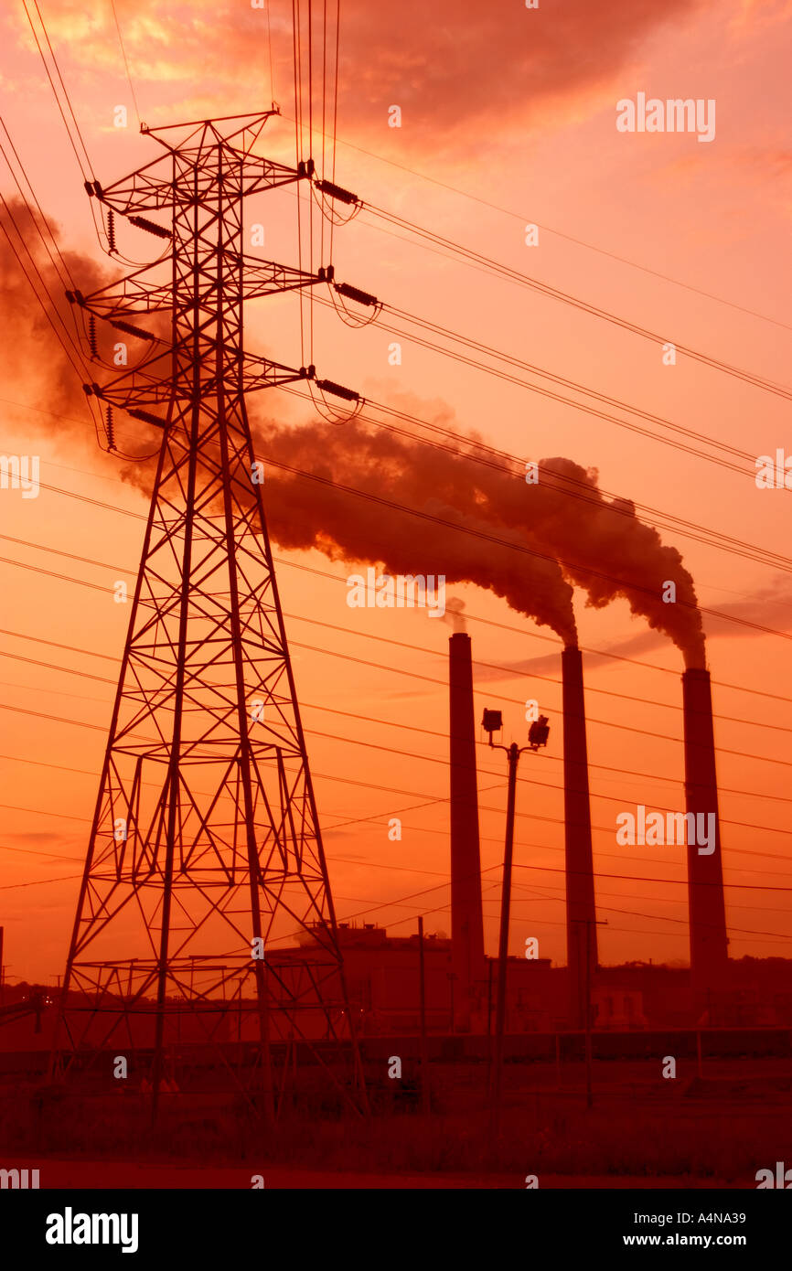 Multiple smoke stacks hi-res stock photography and images - Alamy