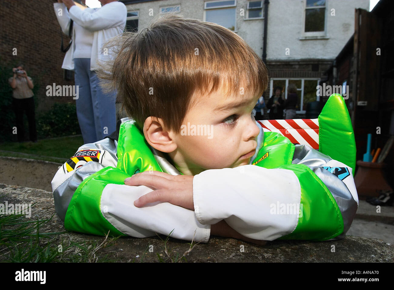 My Son Charlie in a Buzz light year costume Stock Photo - Alamy