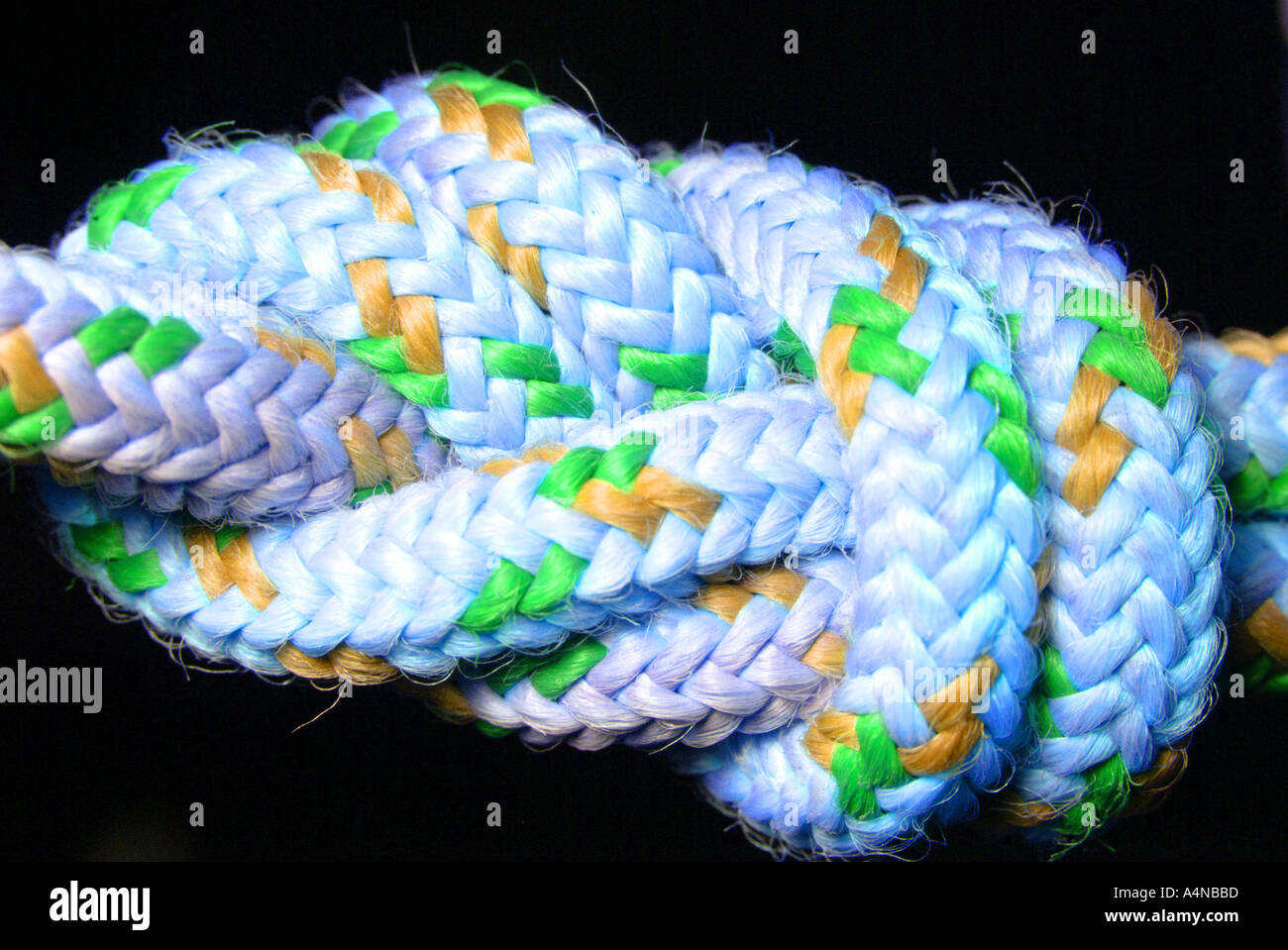 double figure of eight knot in cord Stock Photo - Alamy
