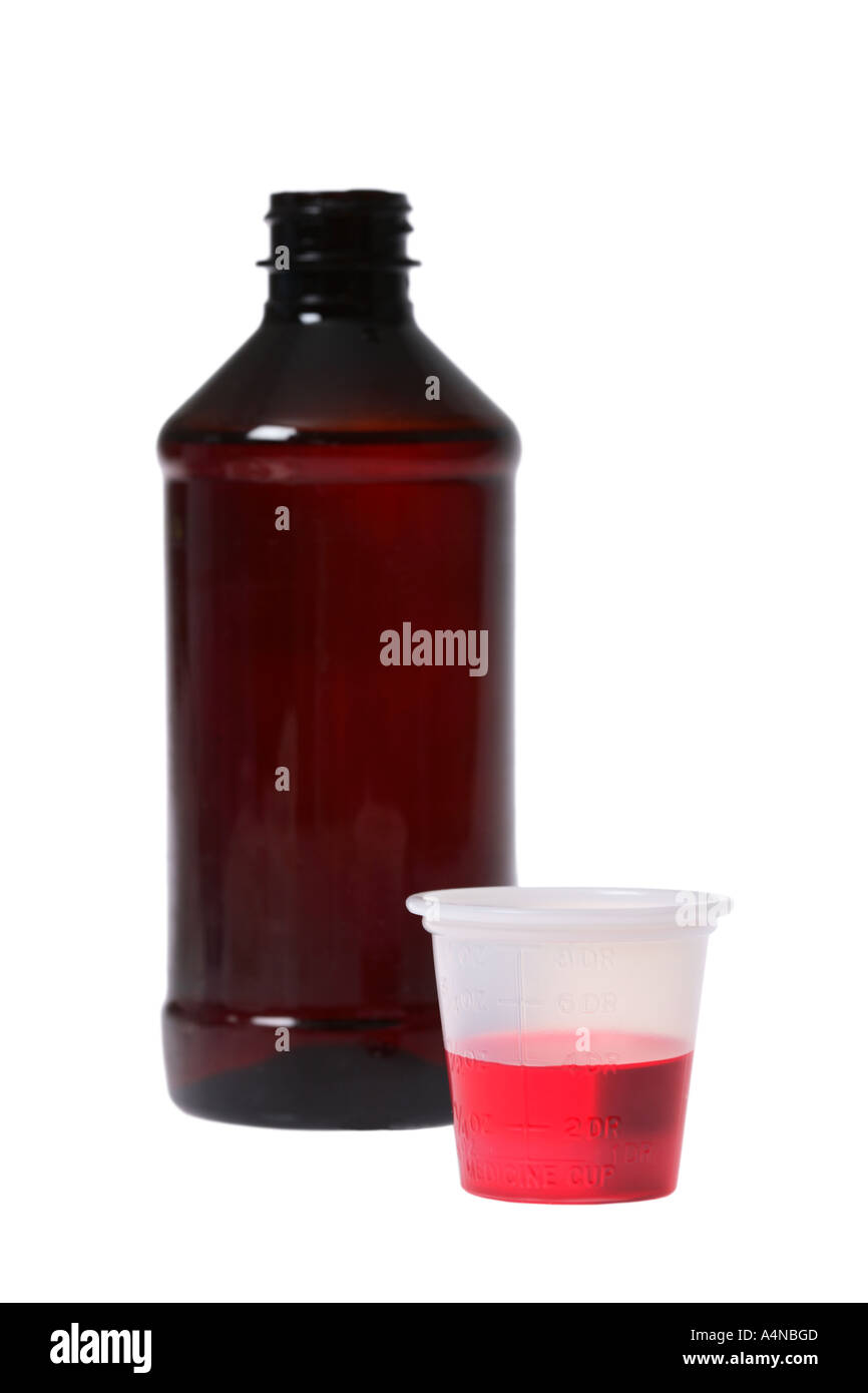Plastic bottle cough syrup Cut Out Stock Images & Pictures - Alamy