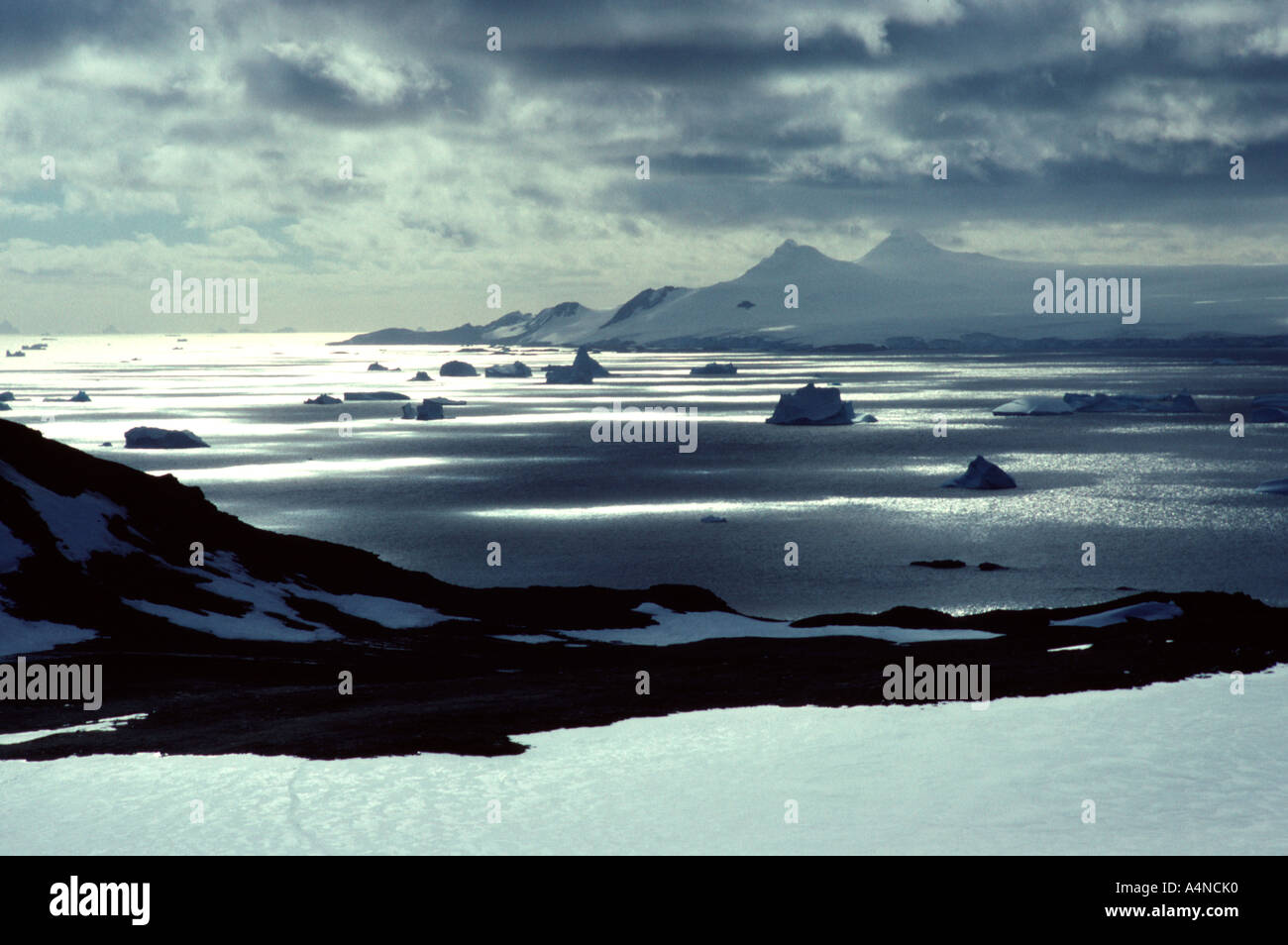 Norway Bight and western Coronation Island from Signy Island with ...