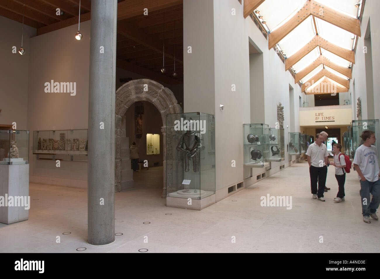 Interior at the Burrell Collection Glasgow Scotland GB UK Stock Photo ...