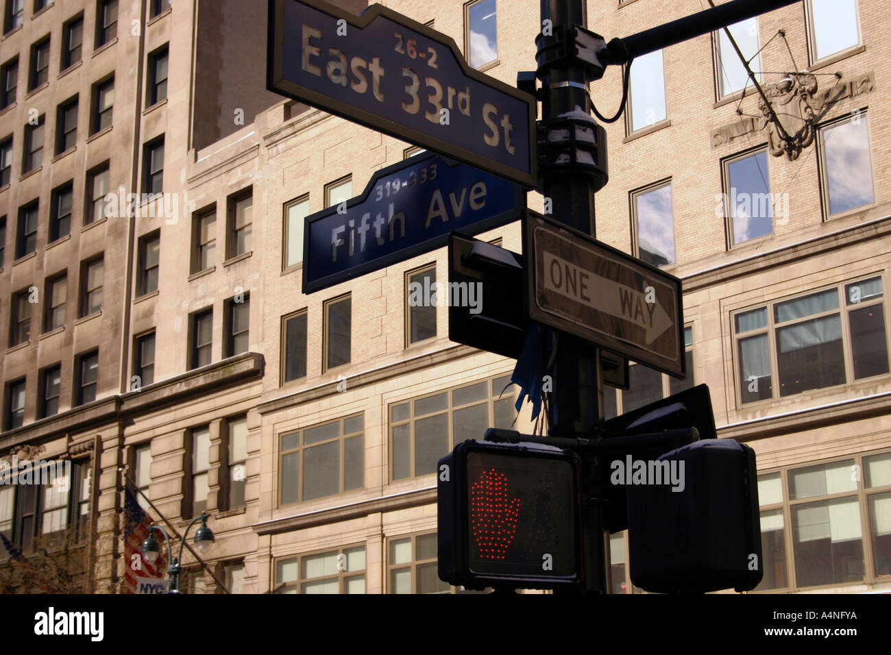 Do not walk sign, New York City, USA Stock Photo - Alamy