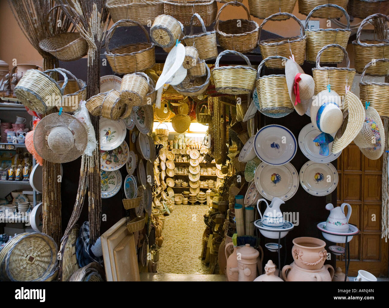 Shop in Bari back streets Puglia Italy Stock Photo - Alamy