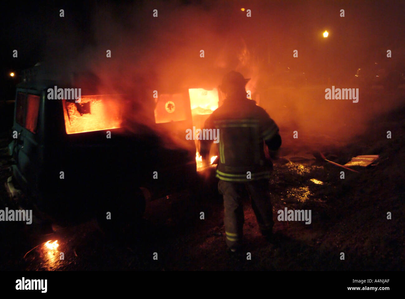 Firefighters from the Occidental Volunteer Fire Department practice ...