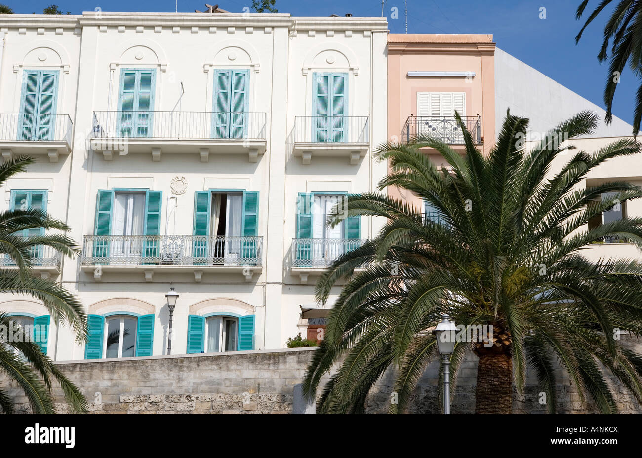 Beautiful buildings in Bari Puglia Italy Stock Photo - Alamy