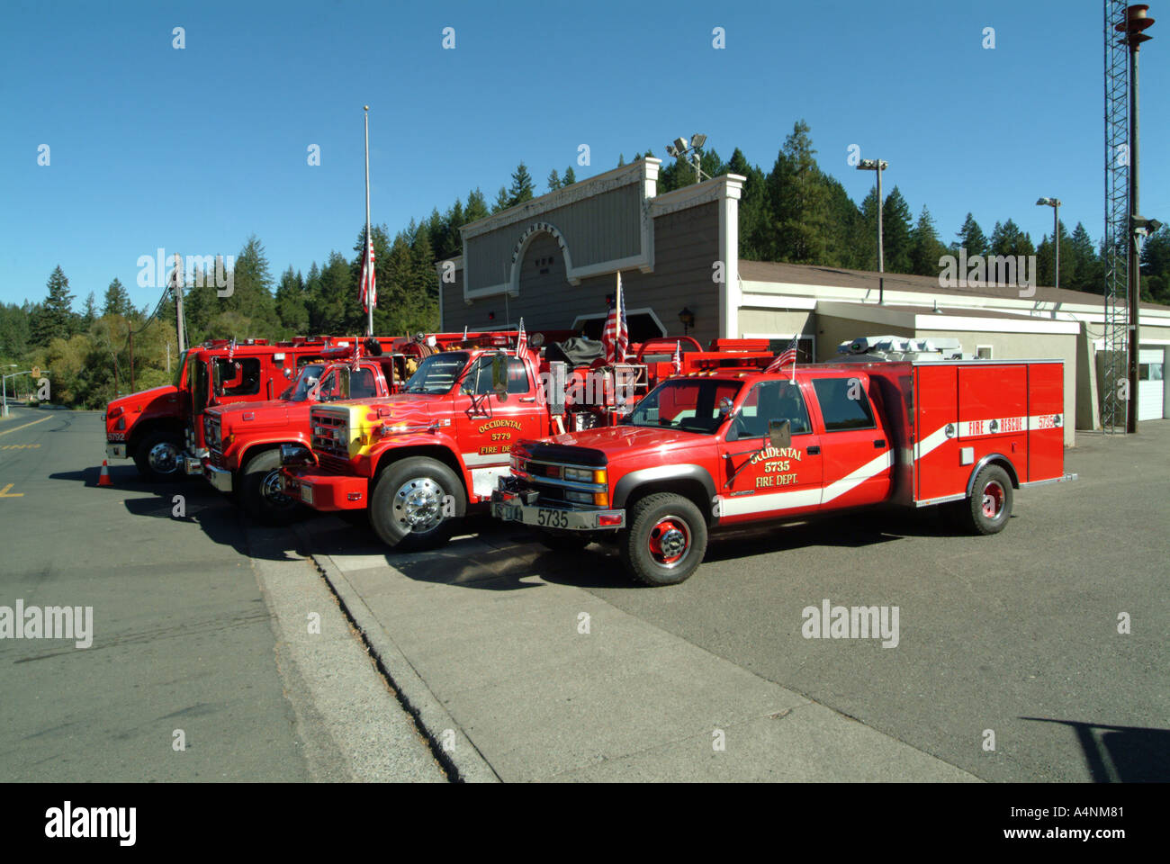 Large Fire Station Fire Engines High Resolution Stock Photography and ...