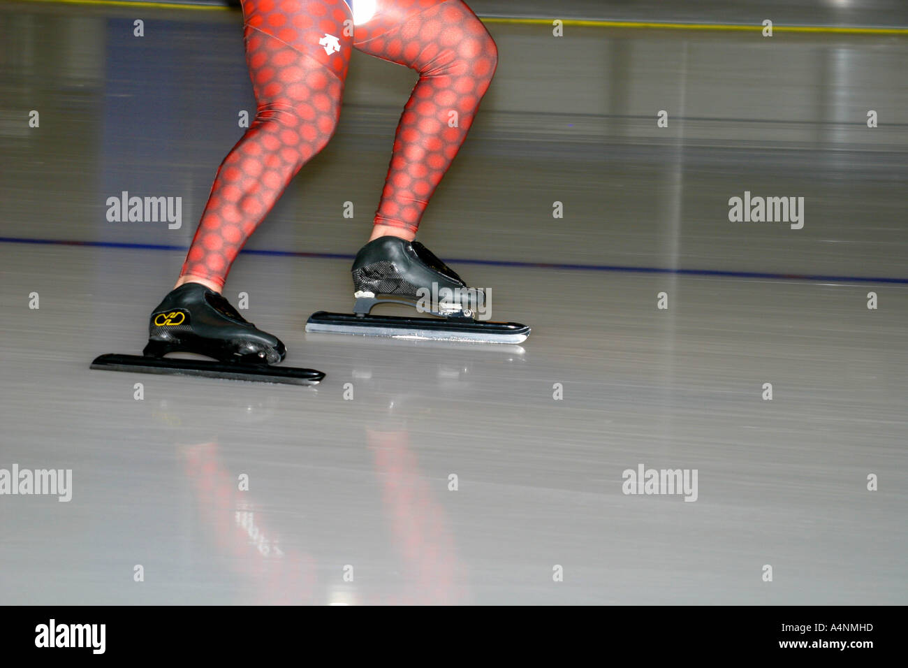 Long track speed skating Stock Photo - Alamy