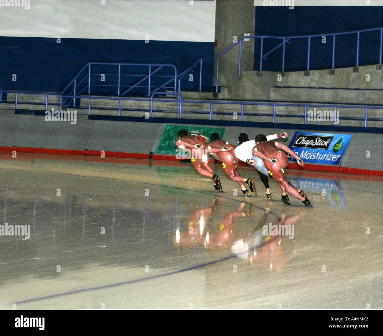 Long track speed skating Stock Photo - Alamy