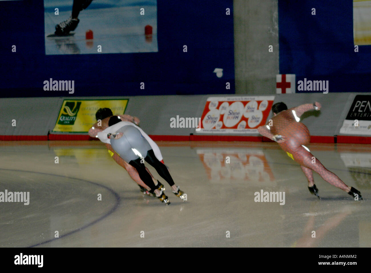Long track speed skating Stock Photo - Alamy