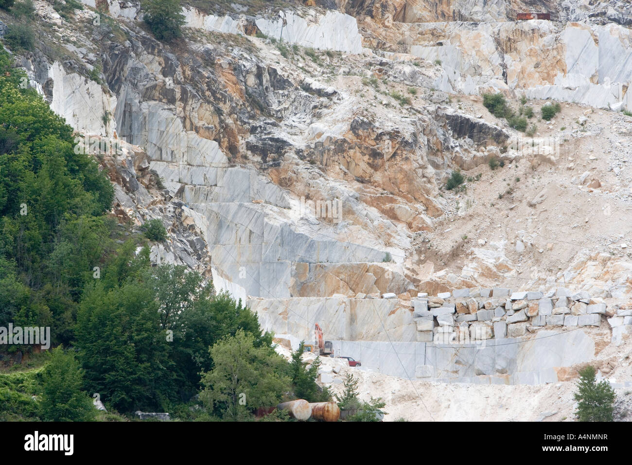 Marble Quarry Carrara Tuscany Italy Stock Photo - Alamy