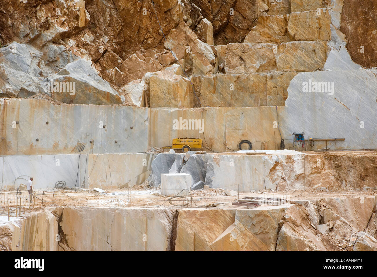 Marble Quarry Carrara Tuscany Italy Stock Photo - Alamy