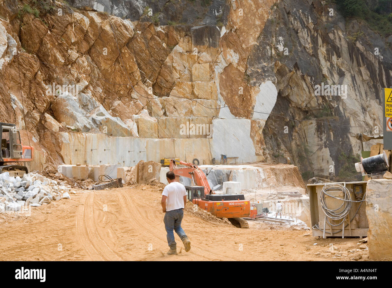 Marble Quarry Carrara Tuscany Italy Stock Photo - Alamy
