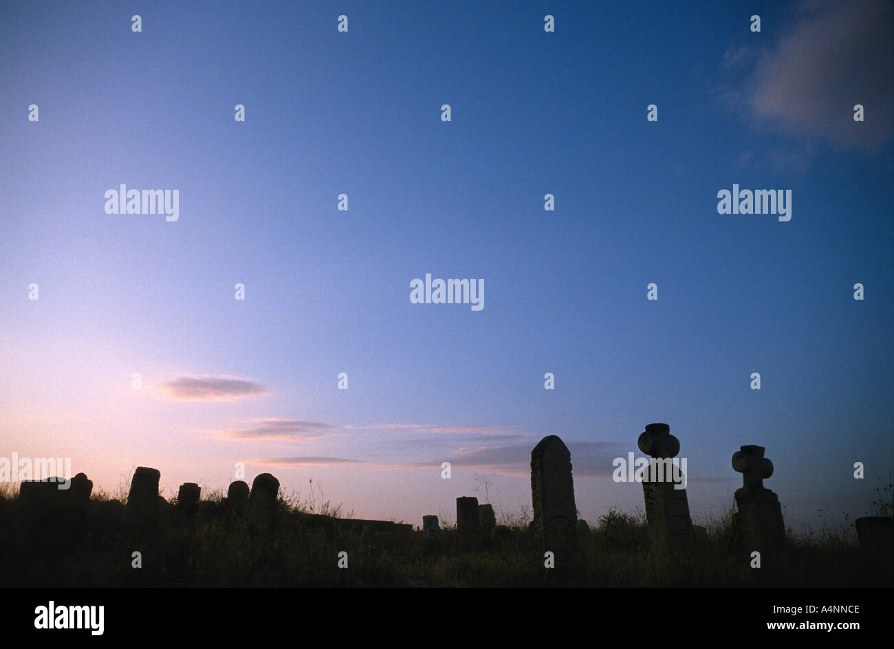 Islamic cemetery in Turkey Stock Photo - Alamy