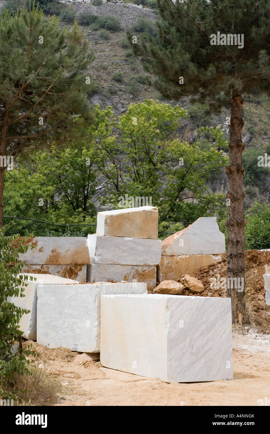 Marble Quarry Carrara Tuscany Italy Stock Photo - Alamy