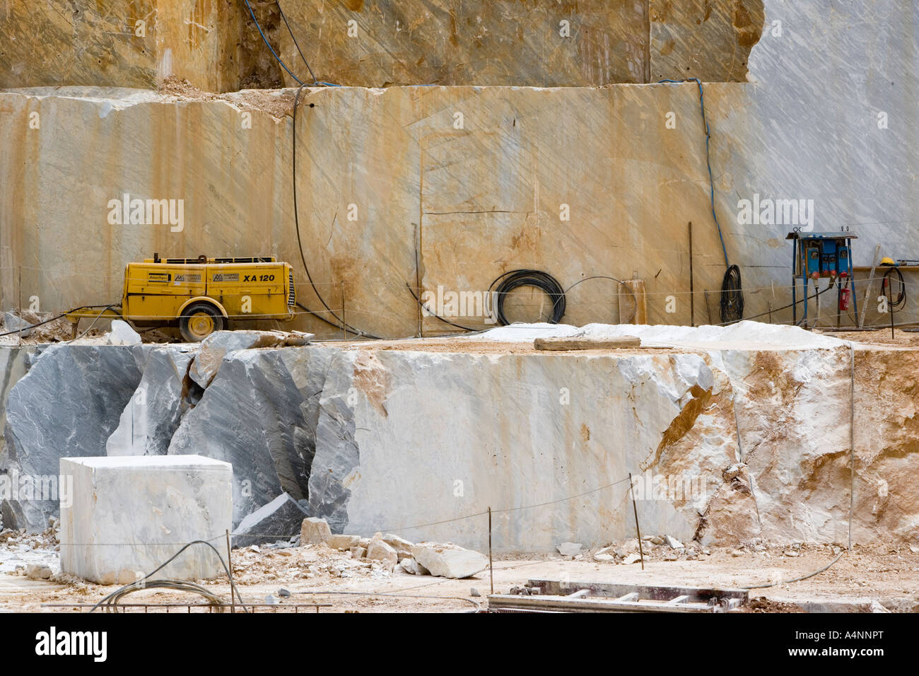 Marble Quarry Carrara Tuscany Italy Stock Photo - Alamy