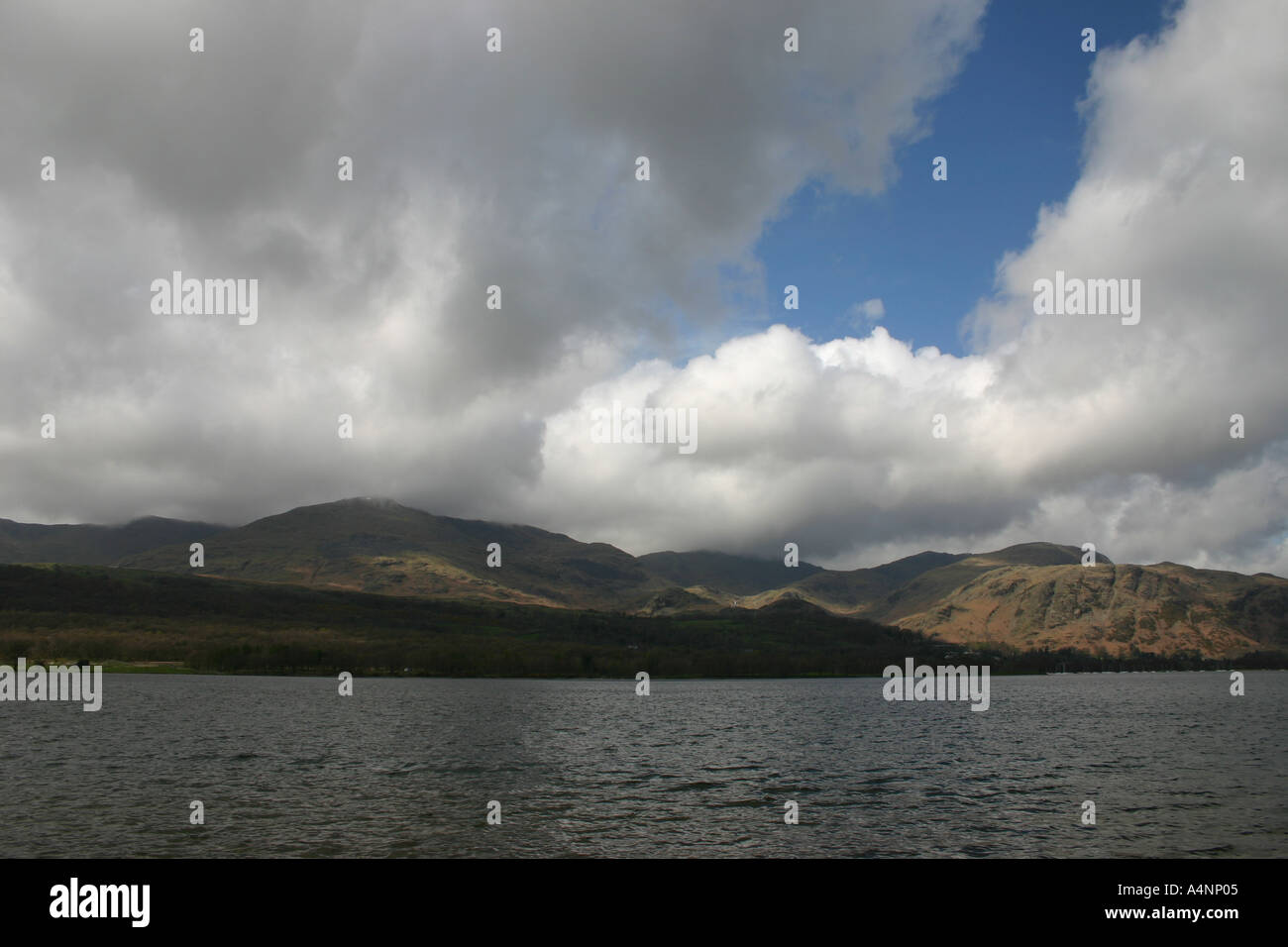 The Old Man of Coniston and Coniston Water Lake District Stock Photo ...