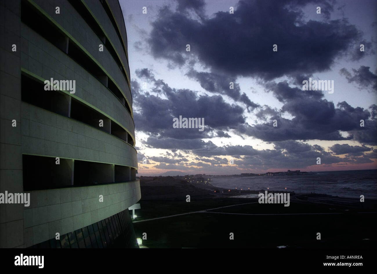Evening view of the Sheraton Club des Pins hotel outside Algiers ...