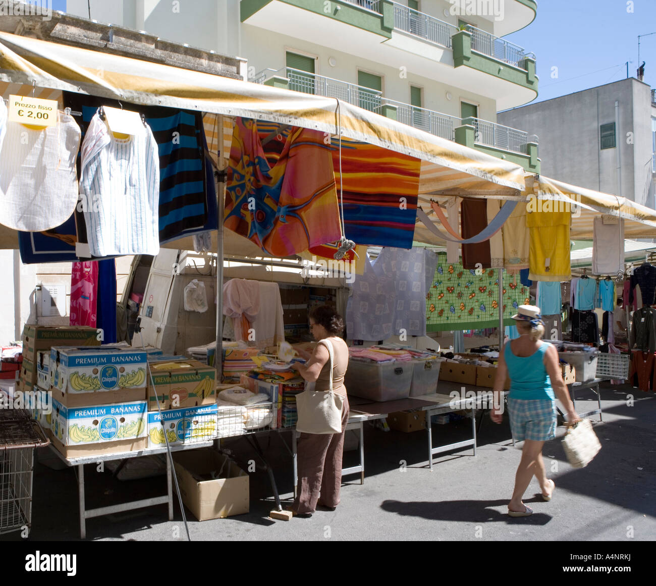 Market stall Cisternino Puglia Italy Stock Photo - Alamy