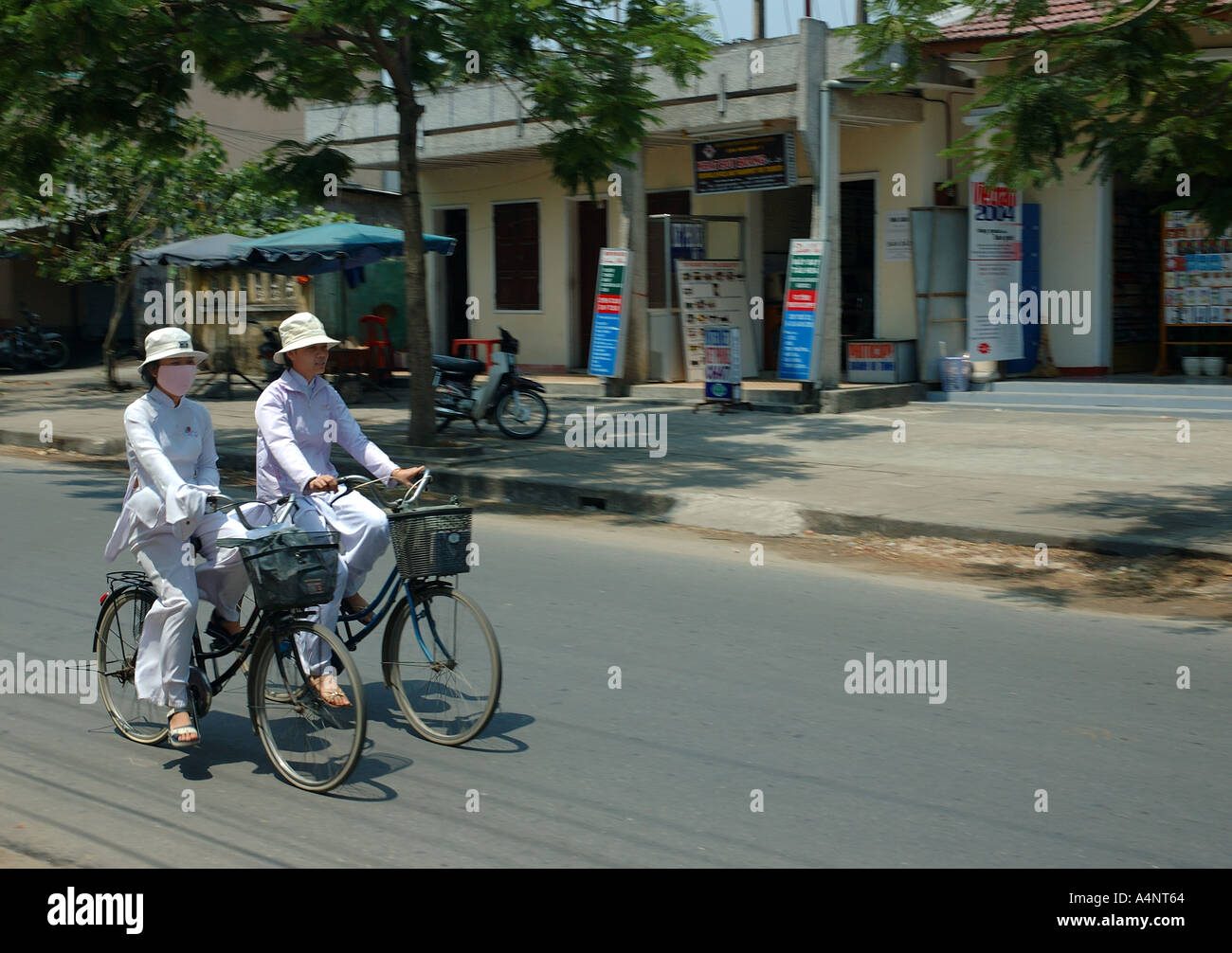Street scene Hoi An Vietnam South East Asia Typical Vietnamese everyday ...