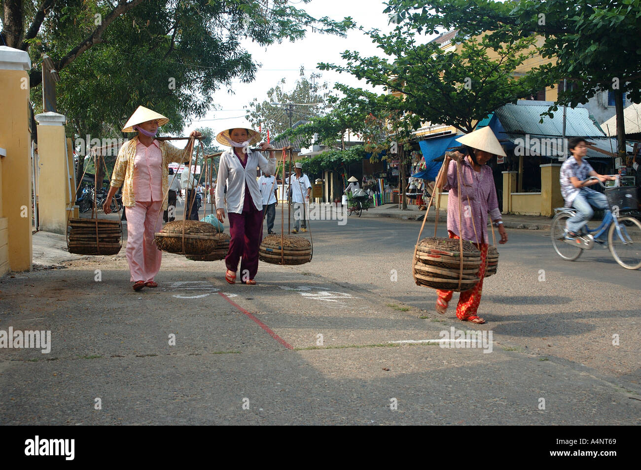Street scene Hoi An Vietnam South East Asia Typical Vietnamese everyday ...