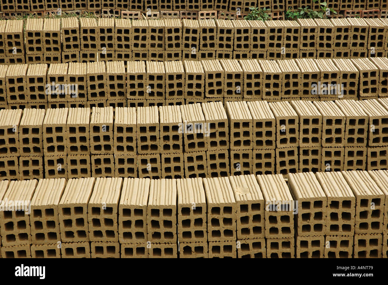 New bricks at local brickworks in central Vietnam South East Asia ...