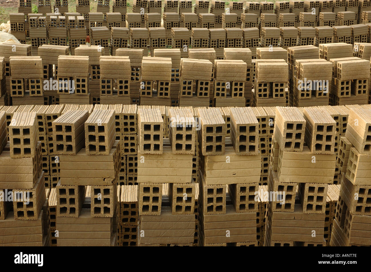 New bricks at local brickworks in central Vietnam South East Asia ...