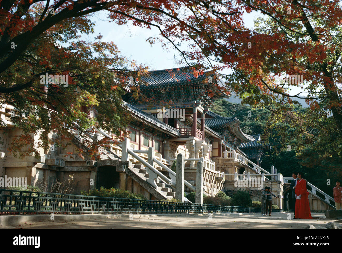 Exterior of Pulguksa Temple UNESCO World Heritage Site Kyongju South ...