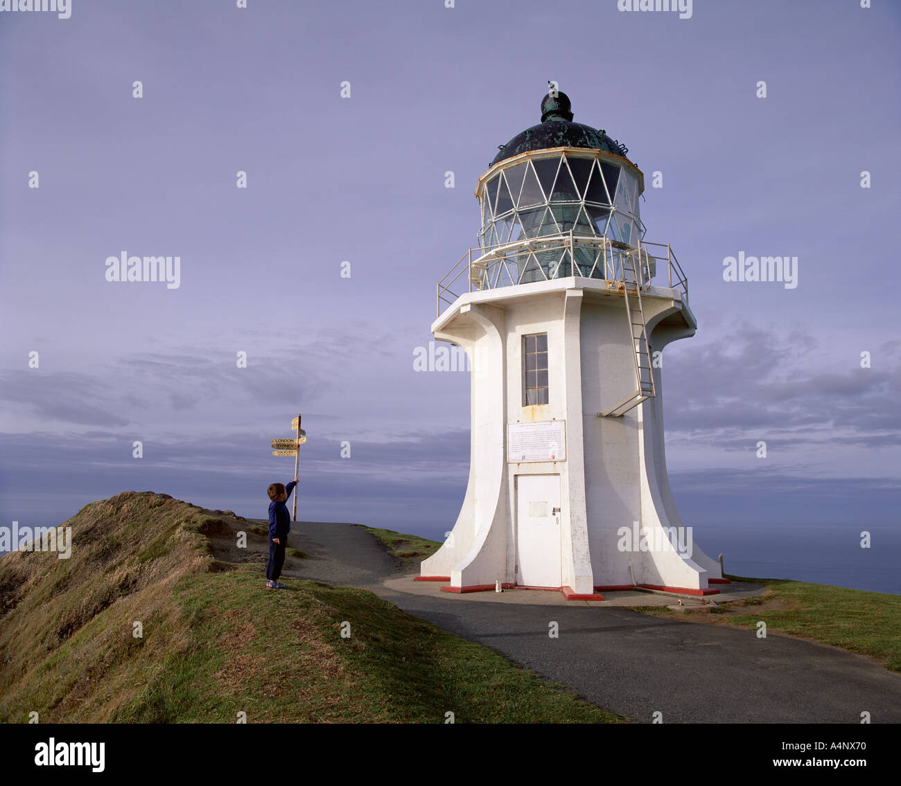 Exterior of the lighthouse installed in 1941 moved from Cape Maria van ...