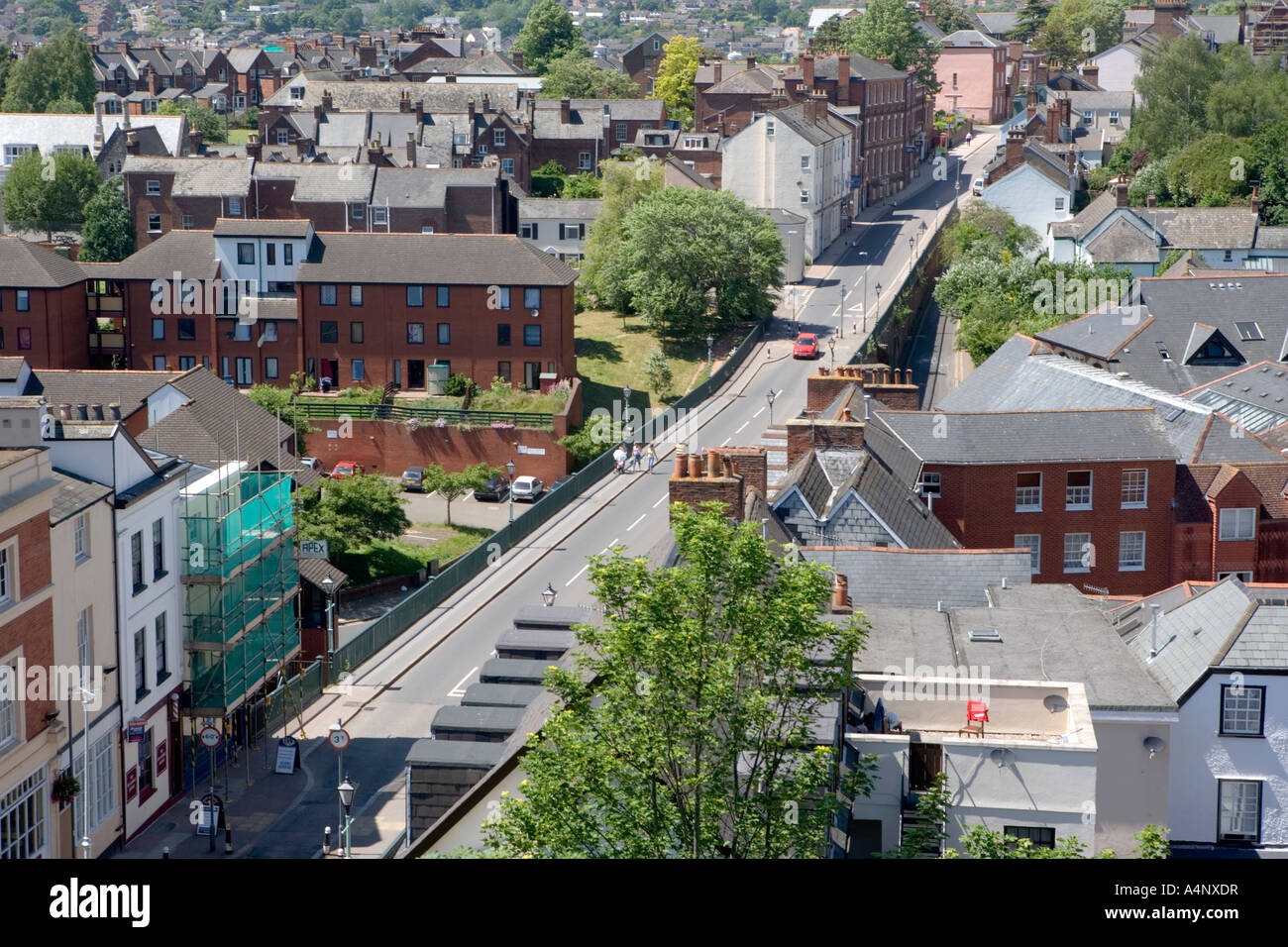 Iron bridge road Exeter Devon England Stock Photo - Alamy