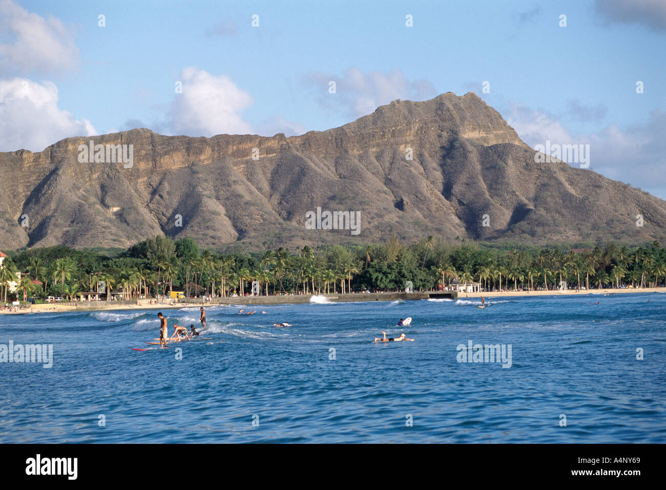 View of Diamond Head Crater Oahu Hawaii Hawaiian Islands United States ...