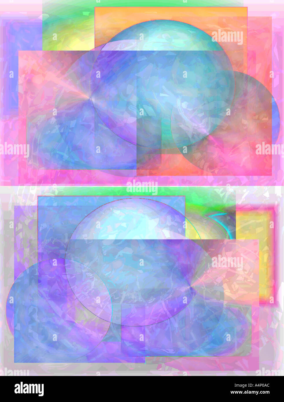 TWO WORLDS is original digital art that shows different views Stock ...