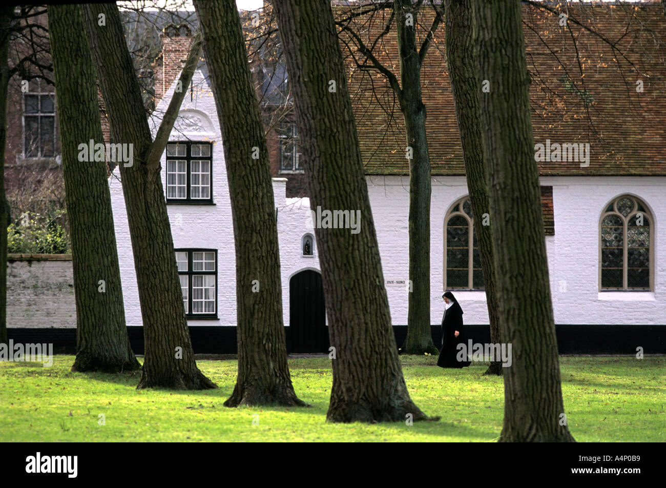 Bruges, Flanders, Belgium,Beguine Convent Stock Photo - Alamy