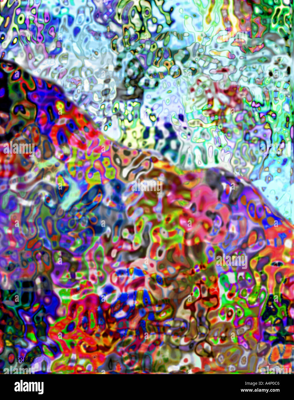 LIQUID LANDSCAPE is original digital art that shows fanciful and almost ...