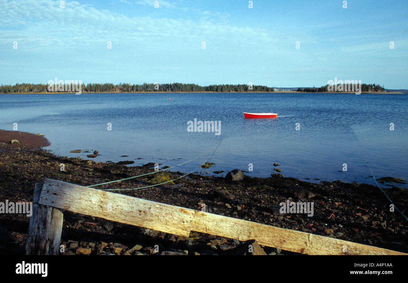 Red Dinghy Stock Photo - Alamy