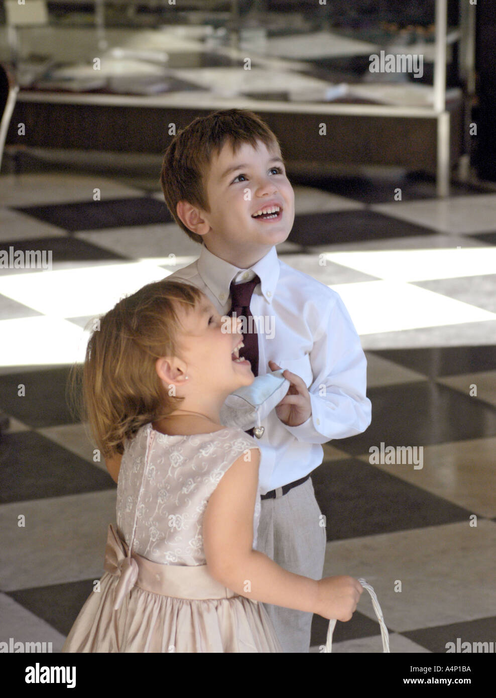 Kids at wedding in Catholic Church in Old San Juan Puerto Rico where ...